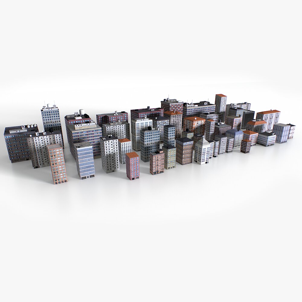 Out of Bounds Background Buildings 3D model - Download Buildings on ...