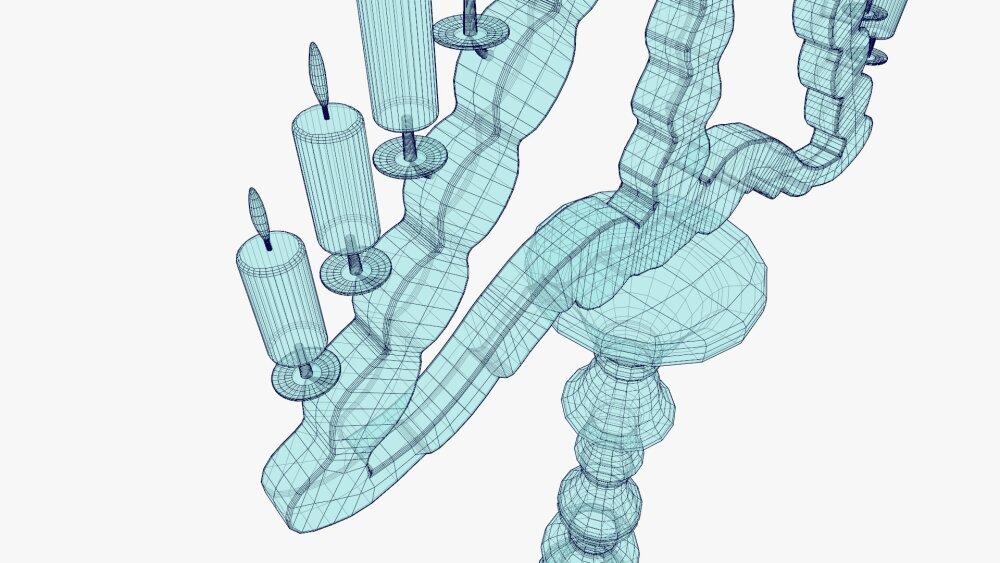 Candlestick Holder 3D model - Download Decoration on 3DModels.org