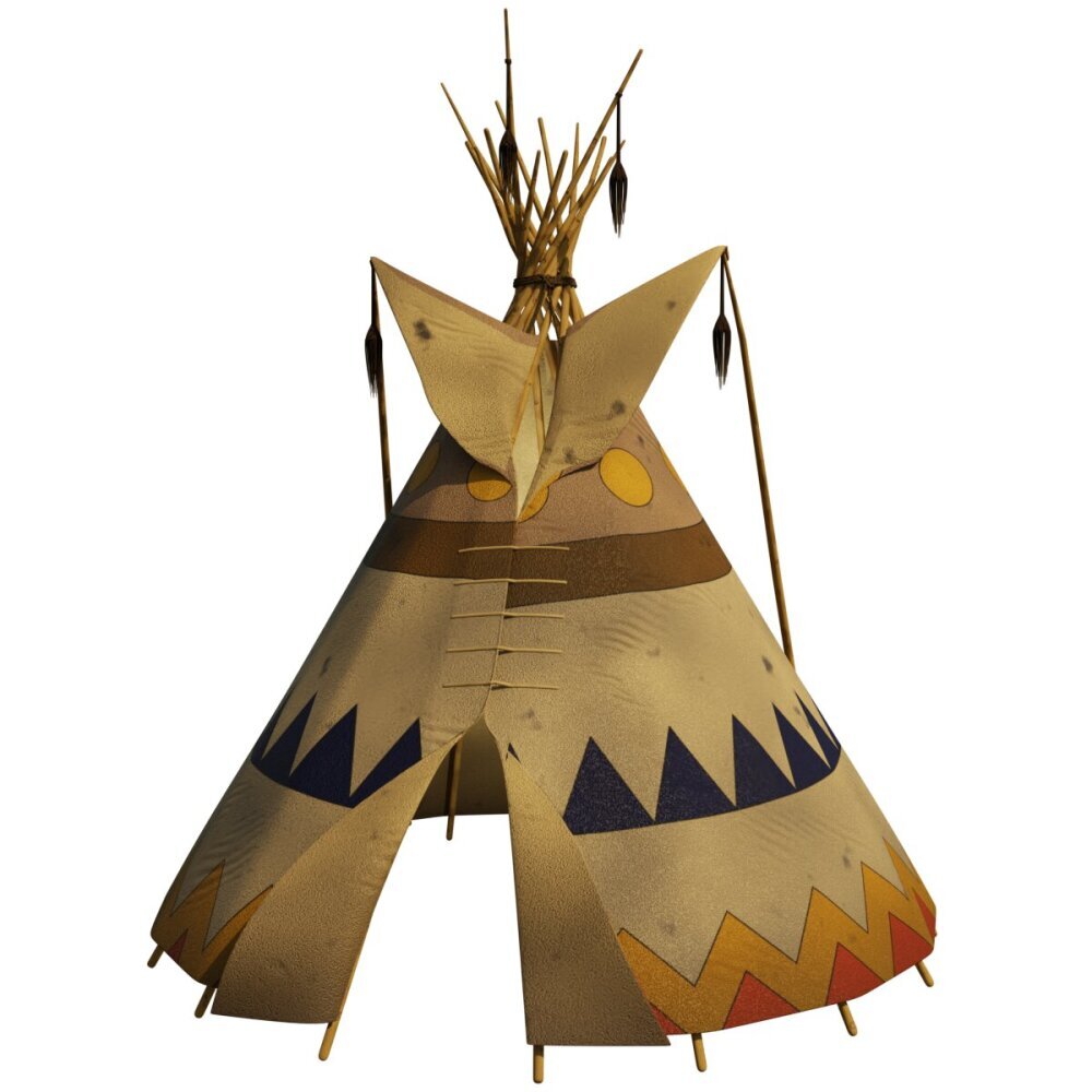 Tepee 3D model - Download Buildings on 3DModels.org