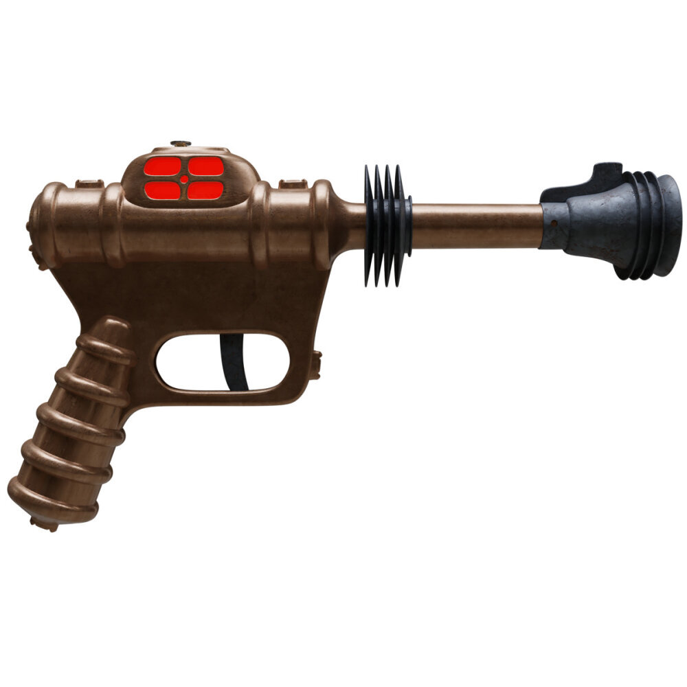 Buck Rogers Disintegrator Pistol 3D model - Download Pistol on 3DModels.org