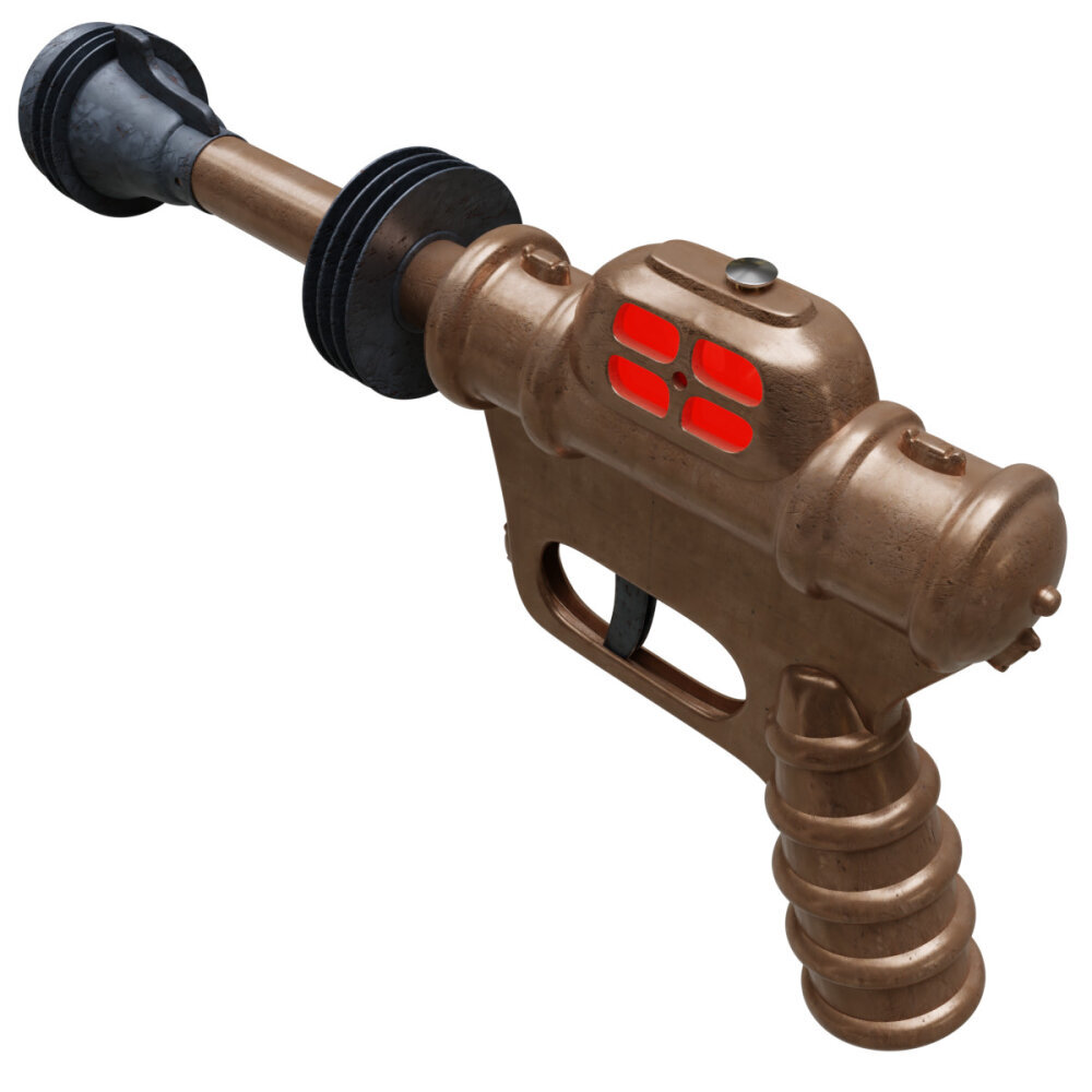 Buck Rogers Disintegrator Pistol 3D model - Download Pistol on 3DModels.org