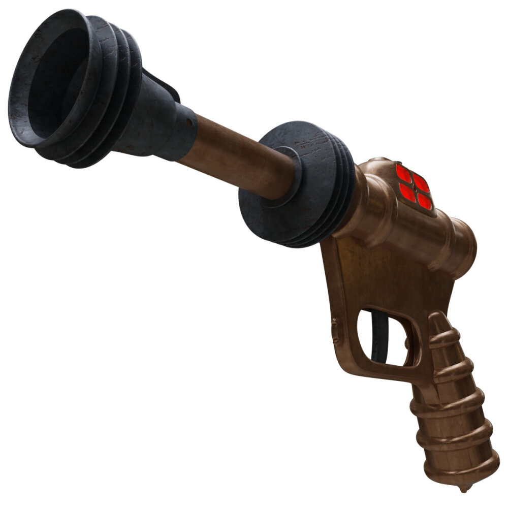 Buck Rogers Disintegrator Pistol 3D model - Download Pistol on 3DModels.org