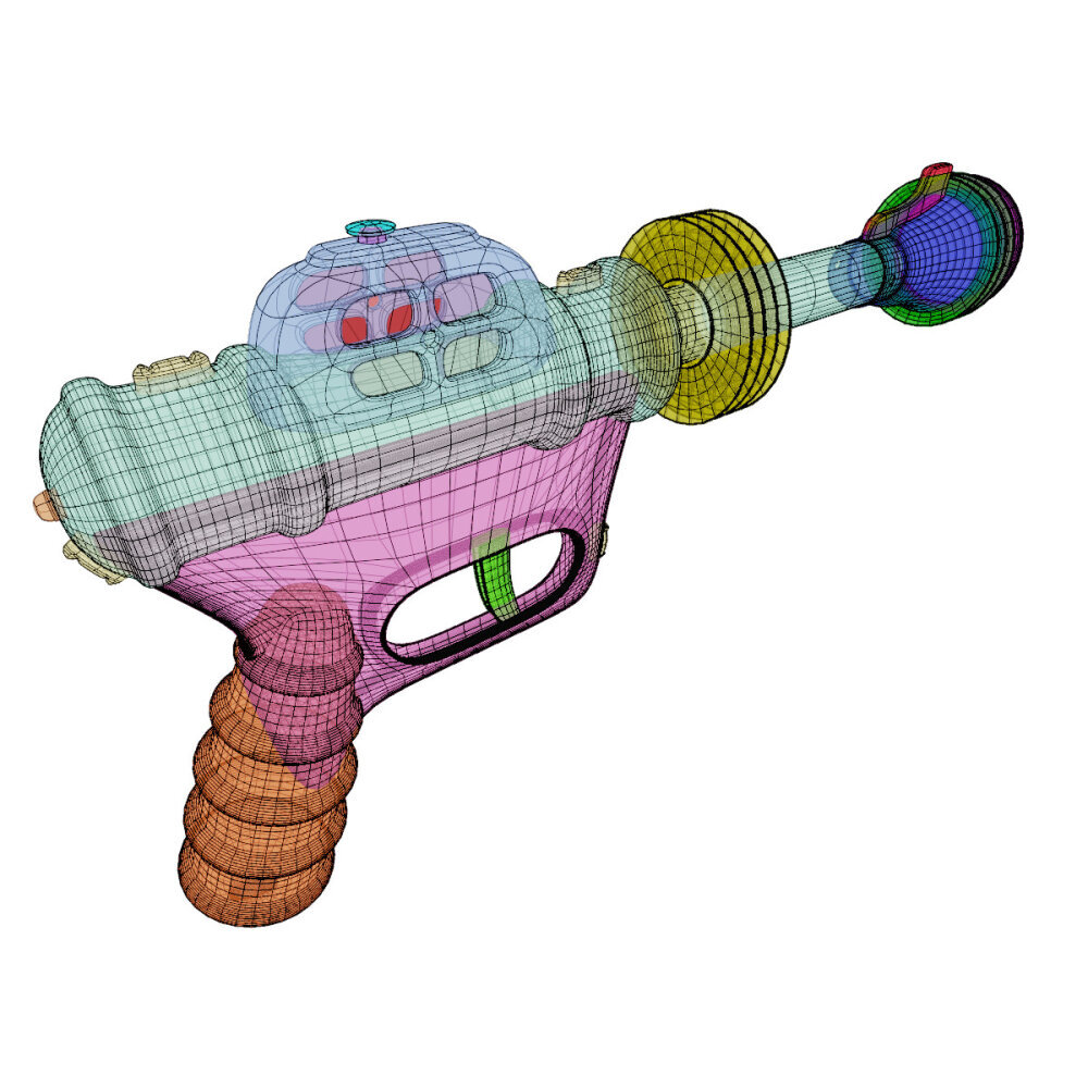 Buck Rogers Disintegrator Pistol 3D model - Download Pistol on 3DModels.org