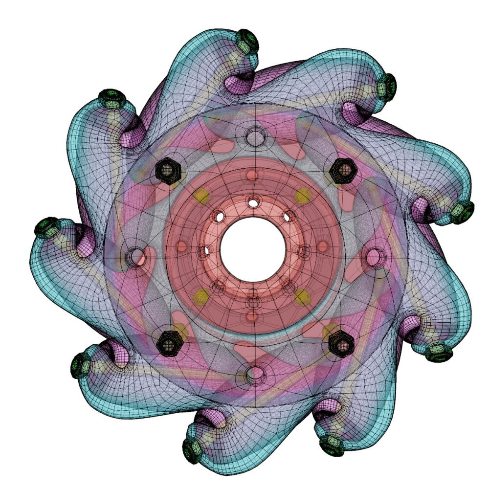 Mecanum Wheel 3D model - Download Vehicle equipment on 3DModels.org