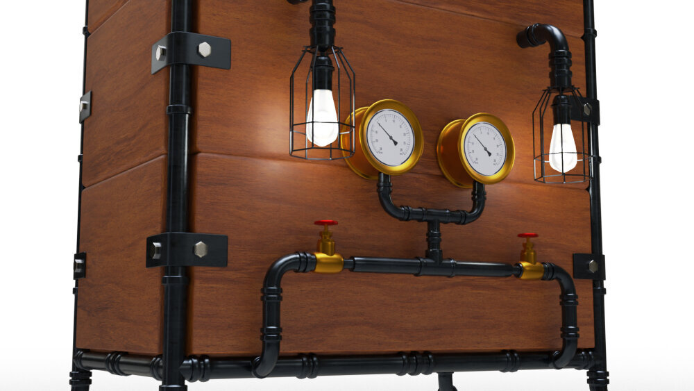 Steampunk Cabinet 3D model - Download Cabinet on 3DModels.org