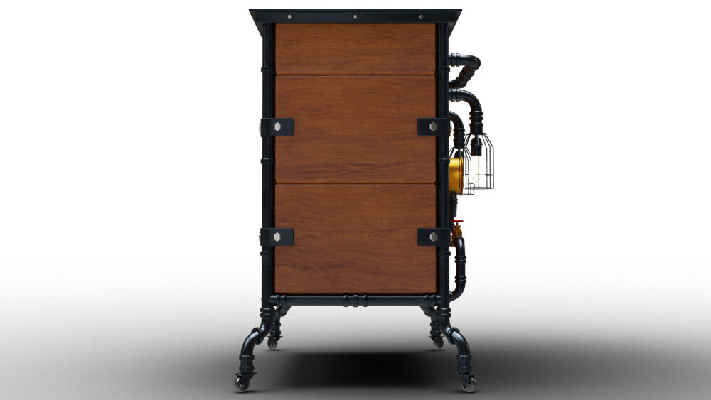 Steampunk Cabinet 3D model - Download Cabinet on 3DModels.org
