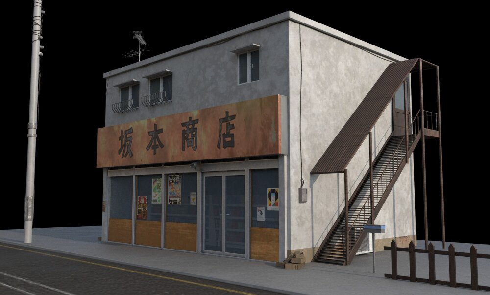 Sakamoto Days Store – Convenience Store- Japanese Store 3D 모델 - 다운로드 ...