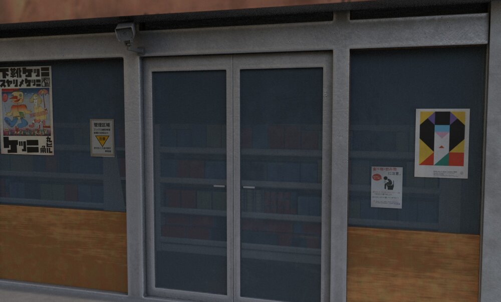 Sakamoto Days Store – Convenience Store- Japanese Store 3D model ...