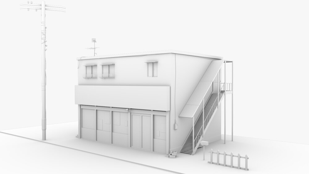 Sakamoto Days Store – Convenience Store- Japanese Store 3D model ...