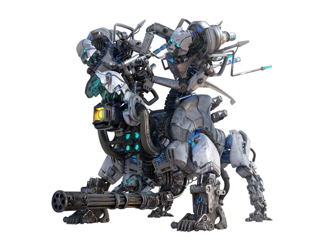 Horror Mech Monster – Lowpoly 3D model - Download Robots on 3DModels.org
