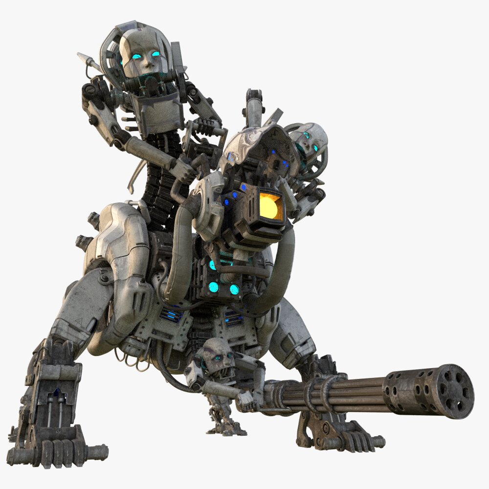 Horror Mech Monster – Lowpoly 3D model - Download Robots on 3DModels.org