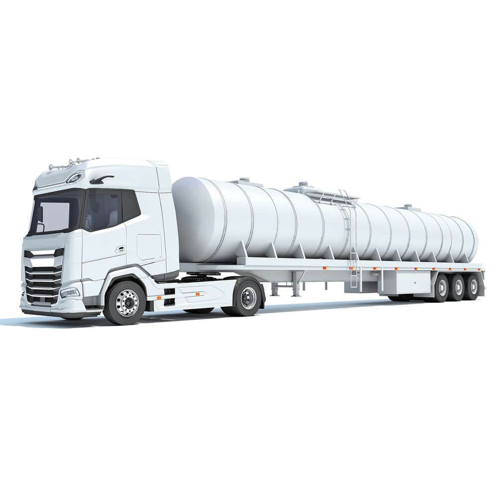 High-Roof Euro Tanker Truck 3D model - Download Truck on 3DModels.org