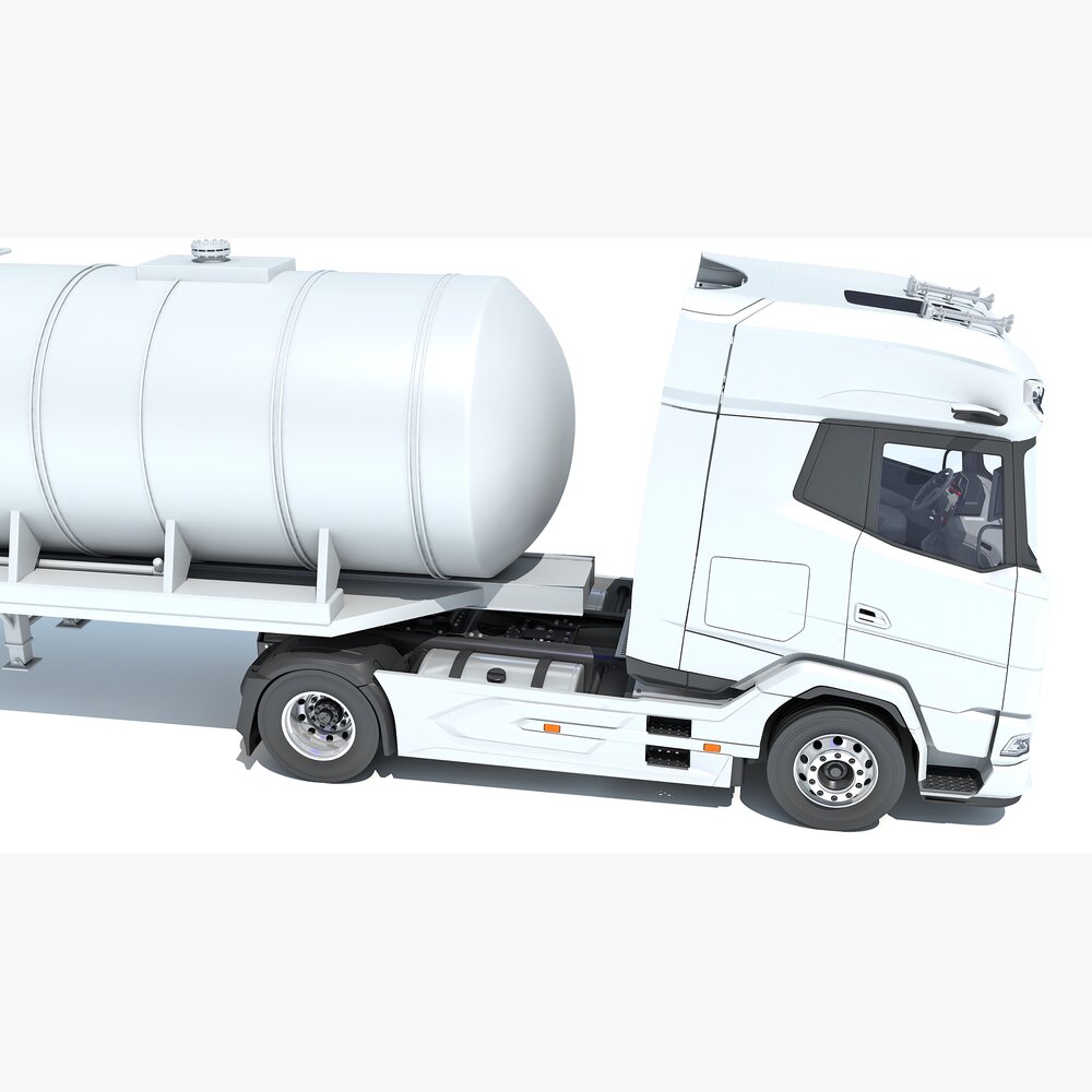 High-Roof Euro Tanker Truck 3D model - Download Truck on 3DModels.org