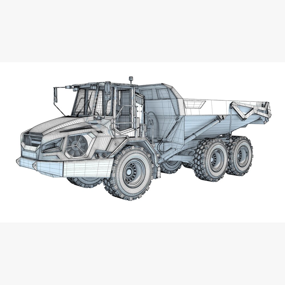 Camión Minero Articulado Modelo 3D - Descargar Camión on 3DModels.org