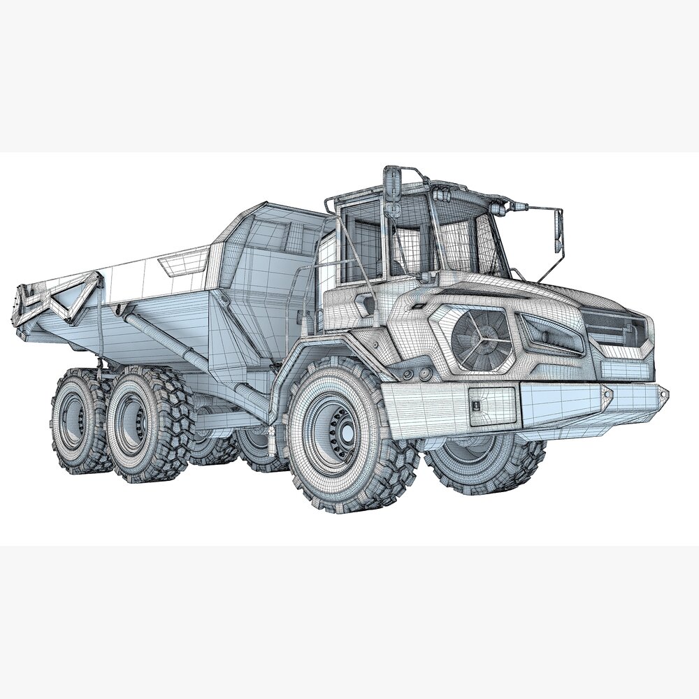 Camión Minero Articulado Modelo 3D - Descargar Camión on 3DModels.org
