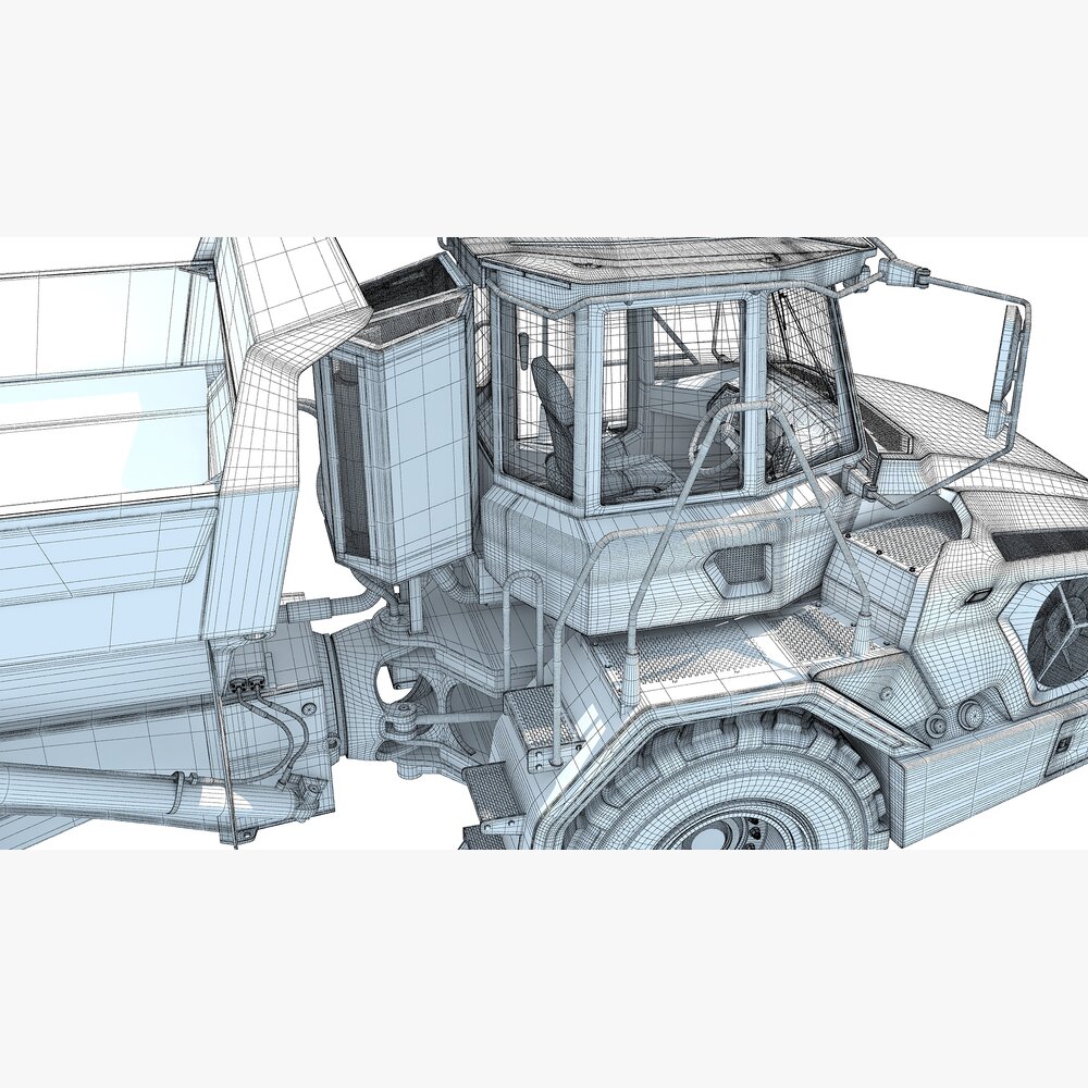 Camión Minero Articulado Modelo 3D - Descargar Camión on 3DModels.org