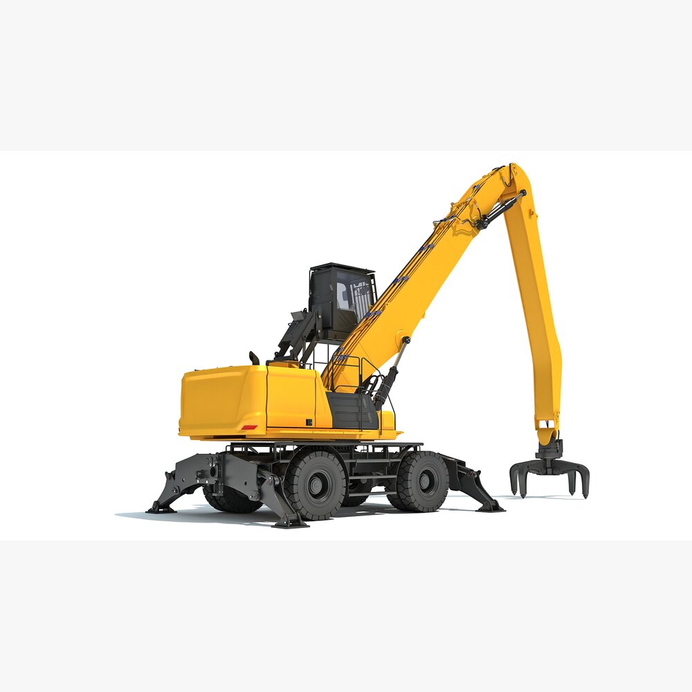 Material Handler 3D model - Download Tractor on 3DModels.org