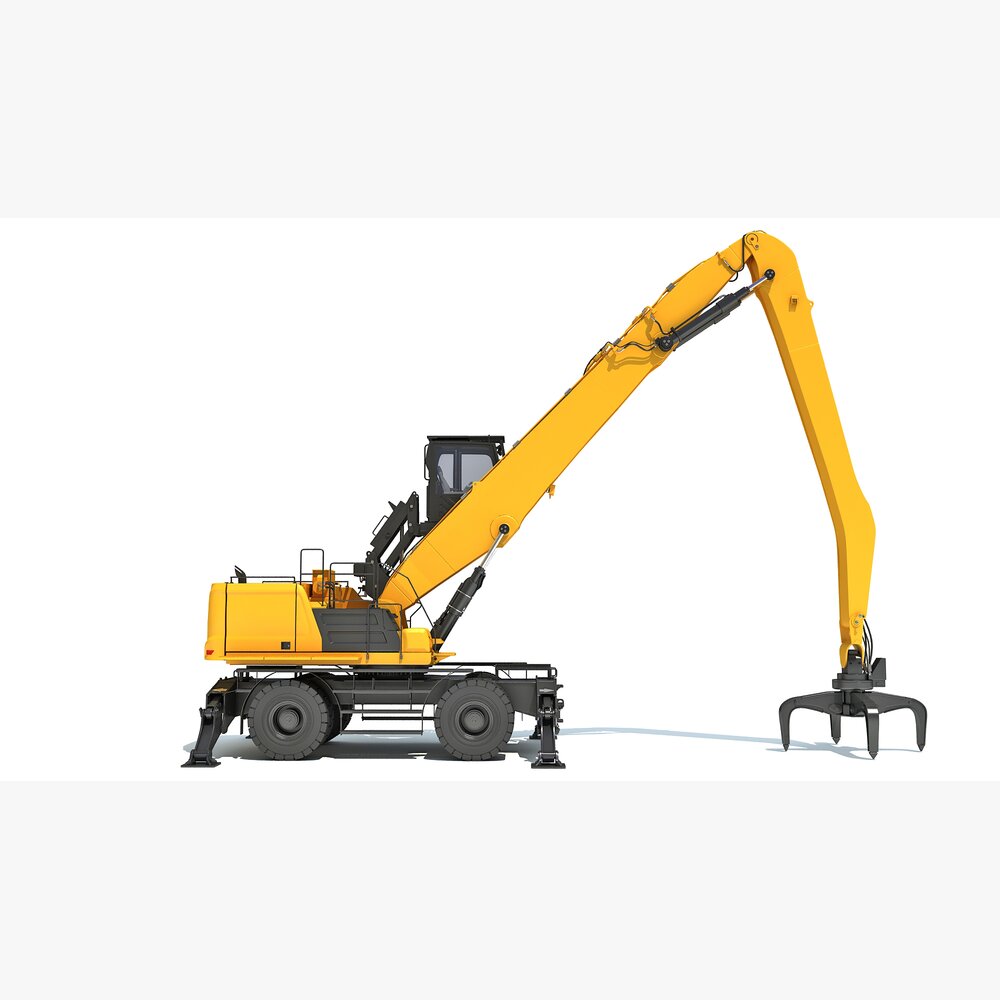 Material Handler 3D model - Download Tractor on 3DModels.org