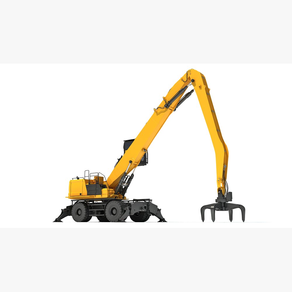 Material Handler 3D model - Download Tractor on 3DModels.org