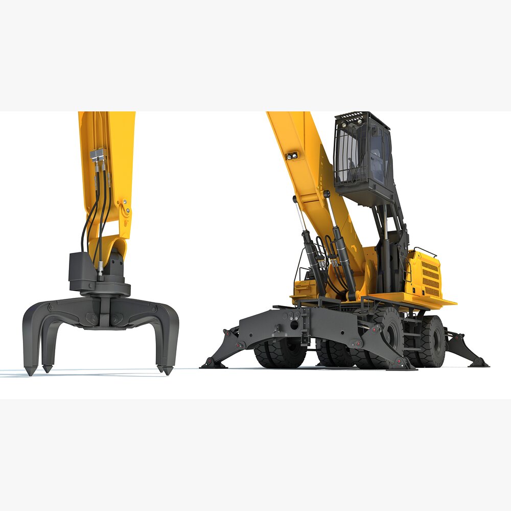 Material Handler 3D model - Download Tractor on 3DModels.org