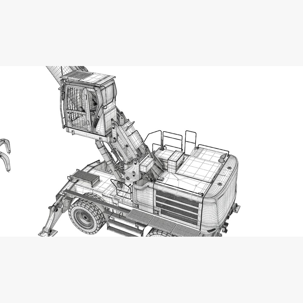 Material Handler 3D model - Download Tractor on 3DModels.org