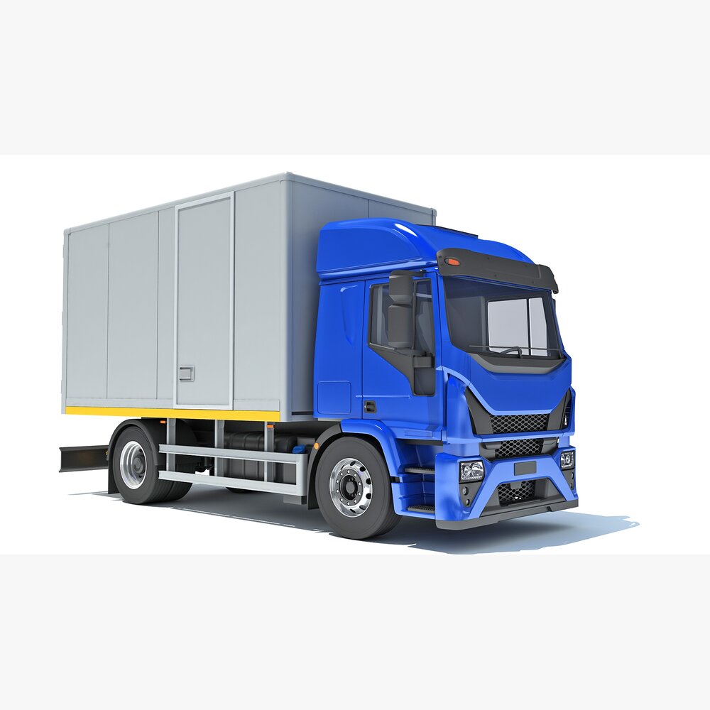 Transporter Box Truck 3D model - Download Truck on 3DModels.org