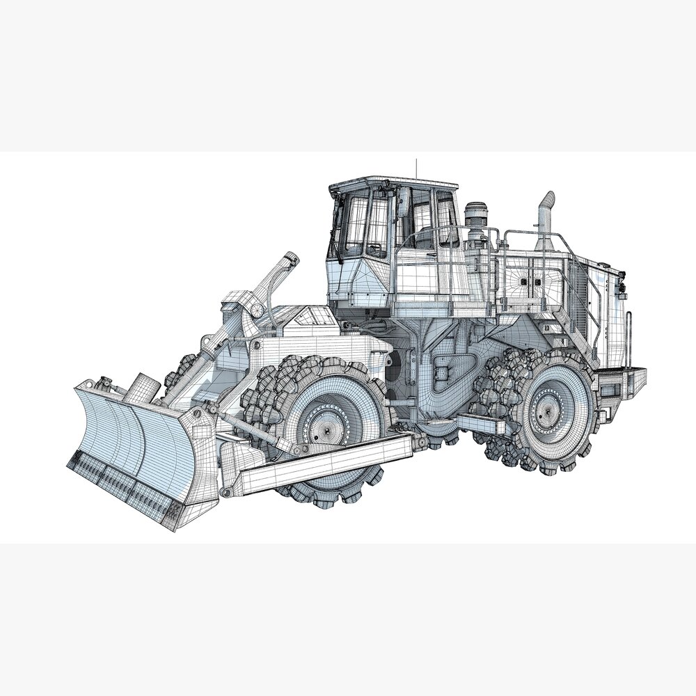 Soil Compactor 3D 모델 - 다운로드 트랙터 on 3DModels.org