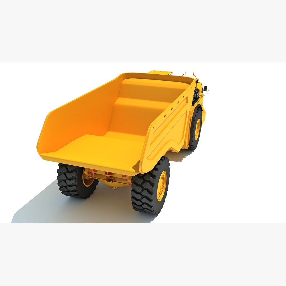 Off-Highway Mining Truck with Enclosed Cabin and Rear Dump Box 3D model ...