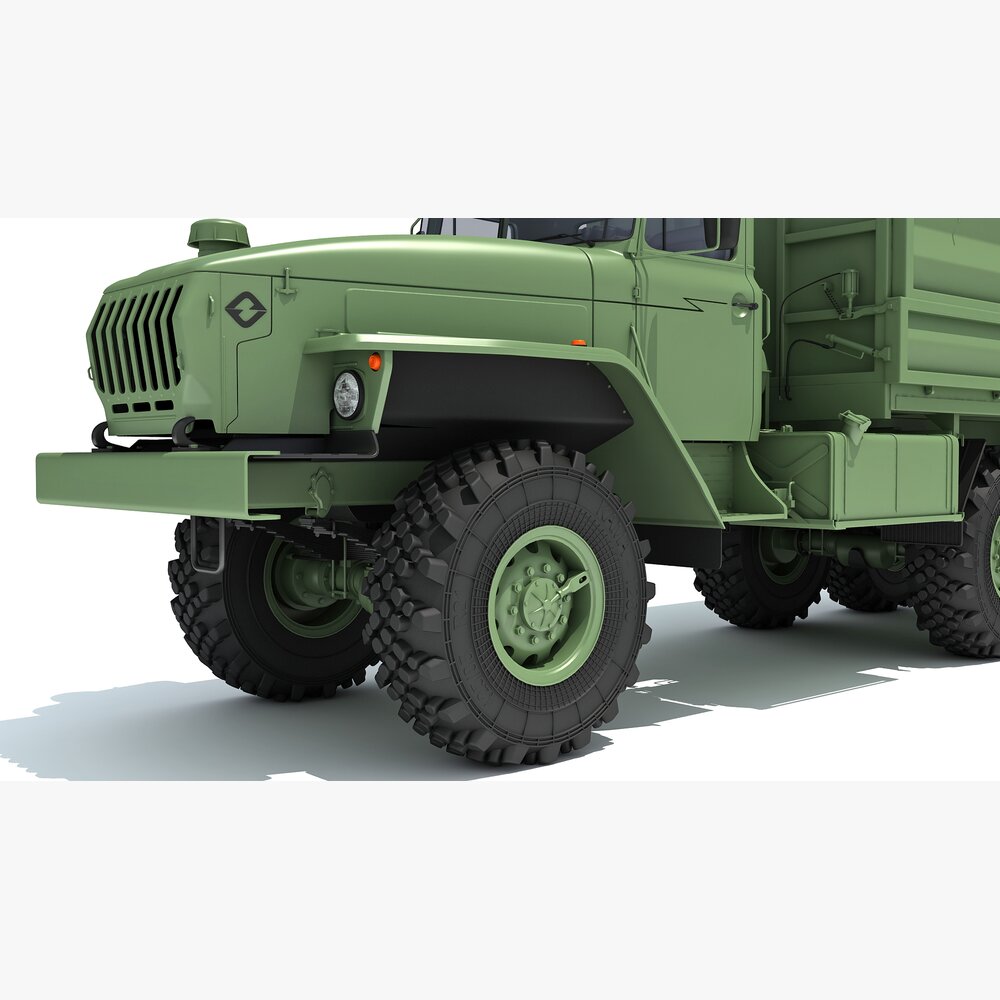 URAL Military Truck Off Road 6×6 3D model - Download Truck on 3DModels.org