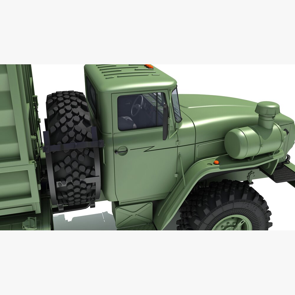 URAL Military Truck Off Road 6×6 3D model - Download Truck on 3DModels.org