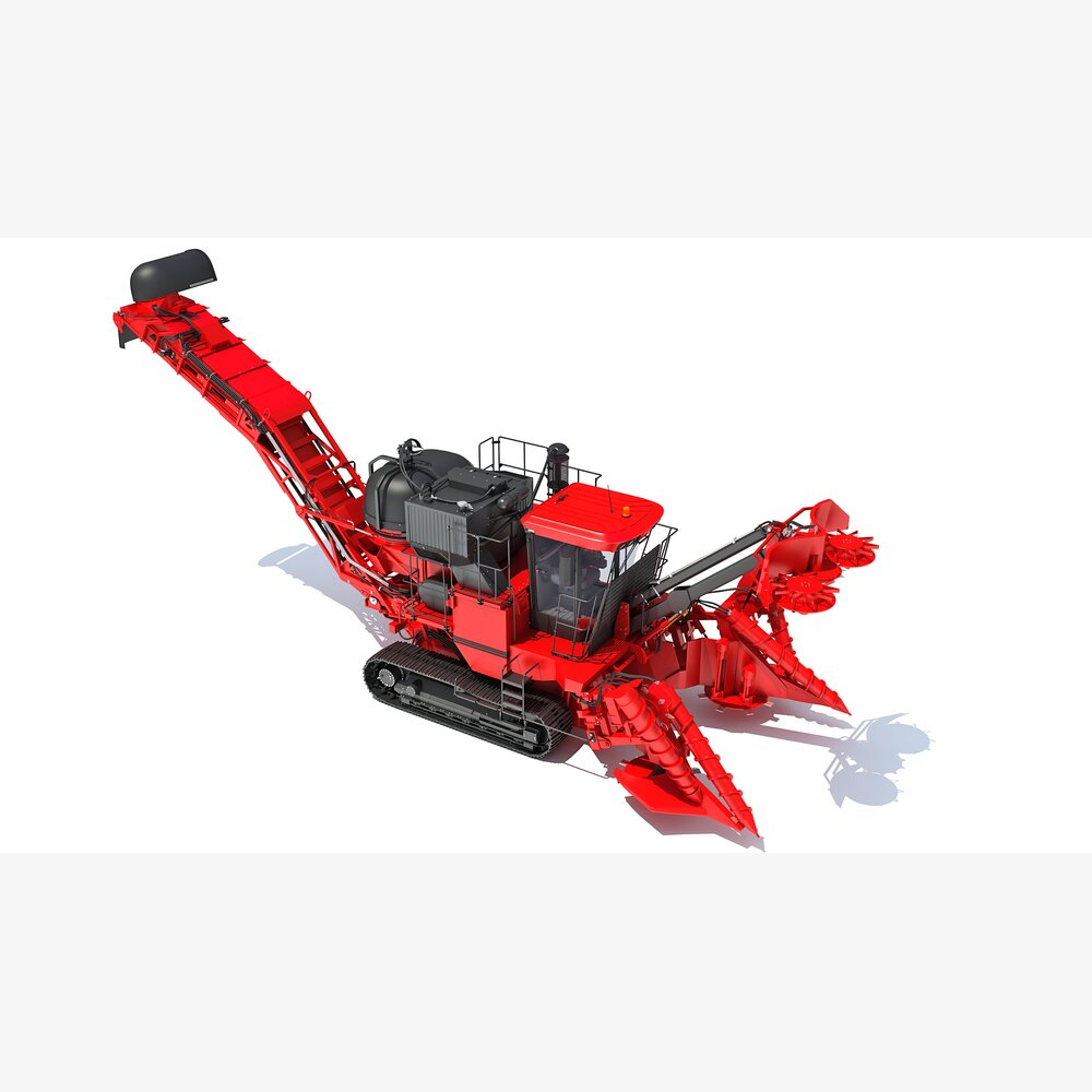 Sugar Cane Harvester 3D model - Download Tractor on 3DModels.org