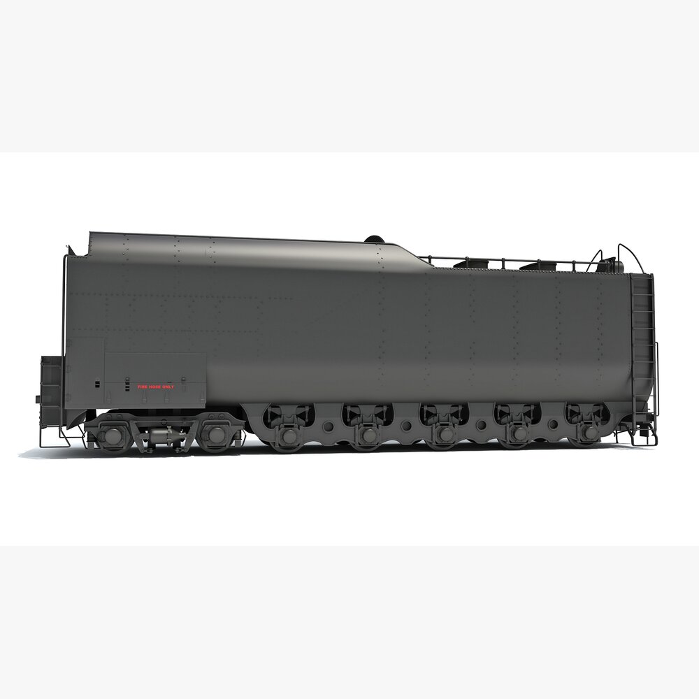 Steam Train Coal Tender Car 3D model - Download Rail wagons on 3DModels.org