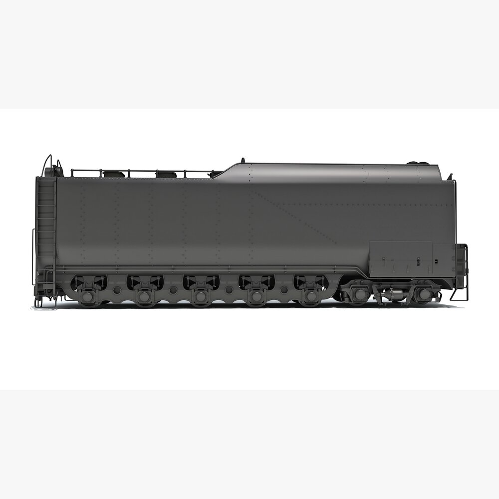 Steam Train Coal Tender Car 3D model - Download Rail wagons on 3DModels.org