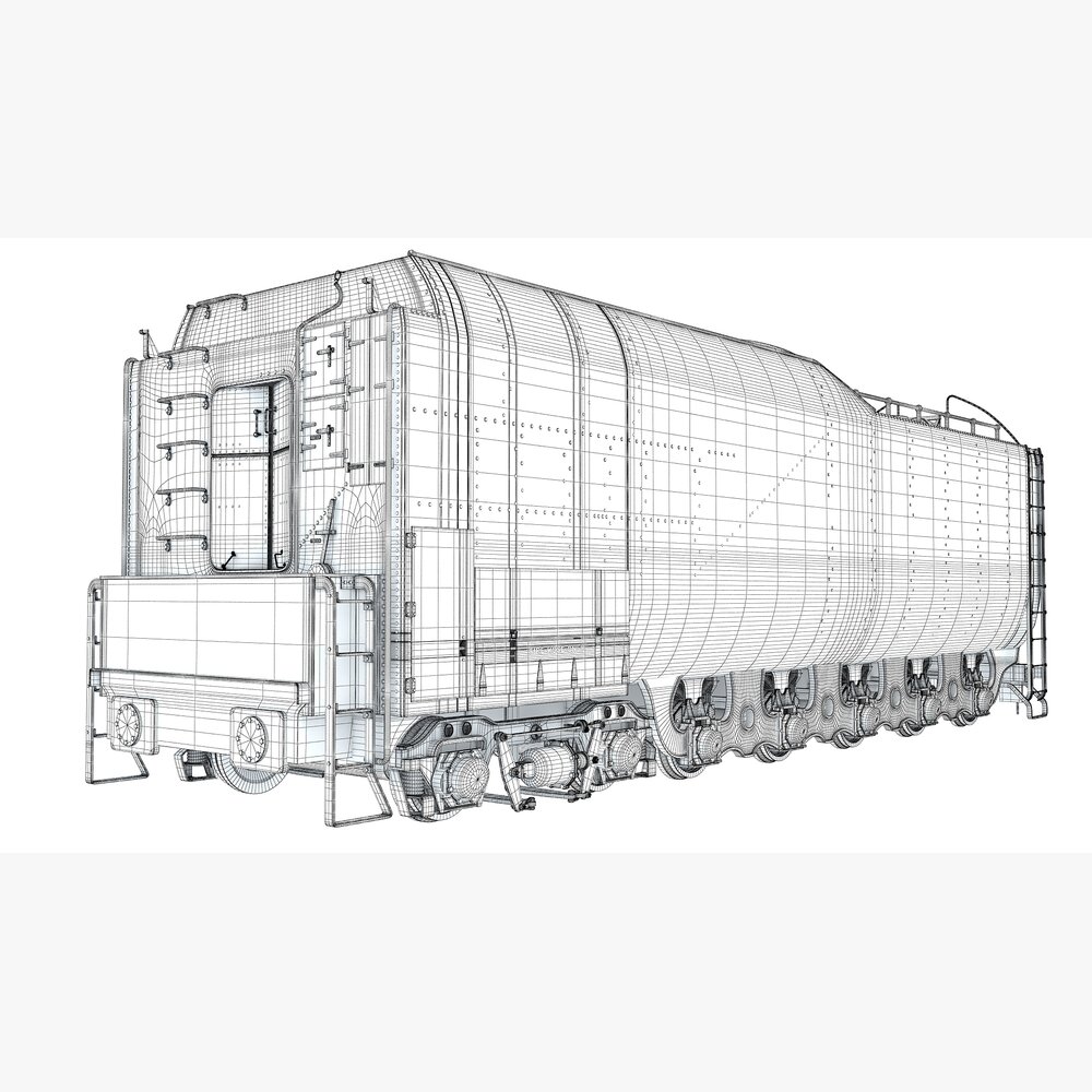 Steam Train Coal Tender Car 3D model - Download Rail wagons on 3DModels.org