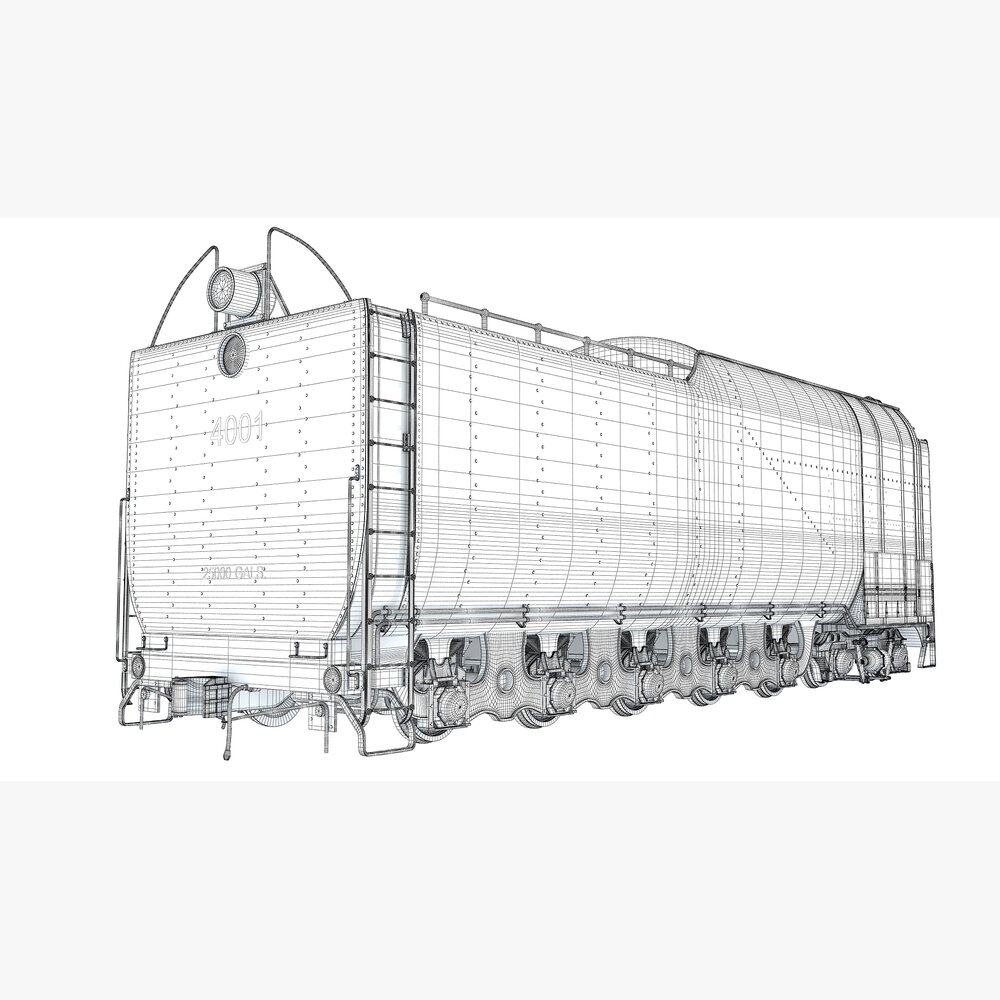 Steam Train Coal Tender Car 3D model - Download Rail wagons on 3DModels.org