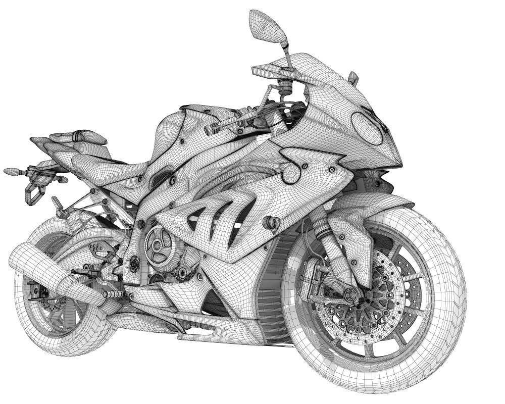 Sport Bike Racing Motorcycle 3D model - Download Motorcycle on 3DModels.org