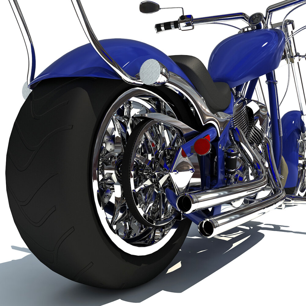 Big Dog Motorcycle 3D model - Download Motorcycle on 3DModels.org