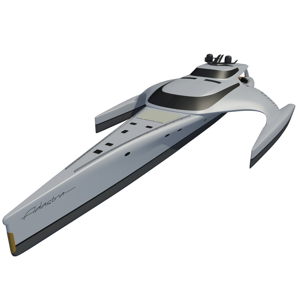 Adastra Luxury Yacht 3D model - Download Yacht on 3DModels.org