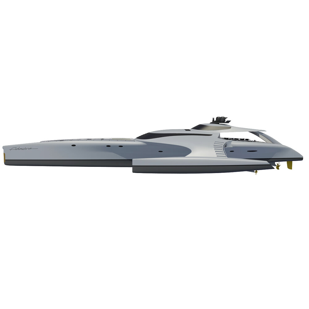 Adastra Luxury Yacht 3D model - Download Yacht on 3DModels.org