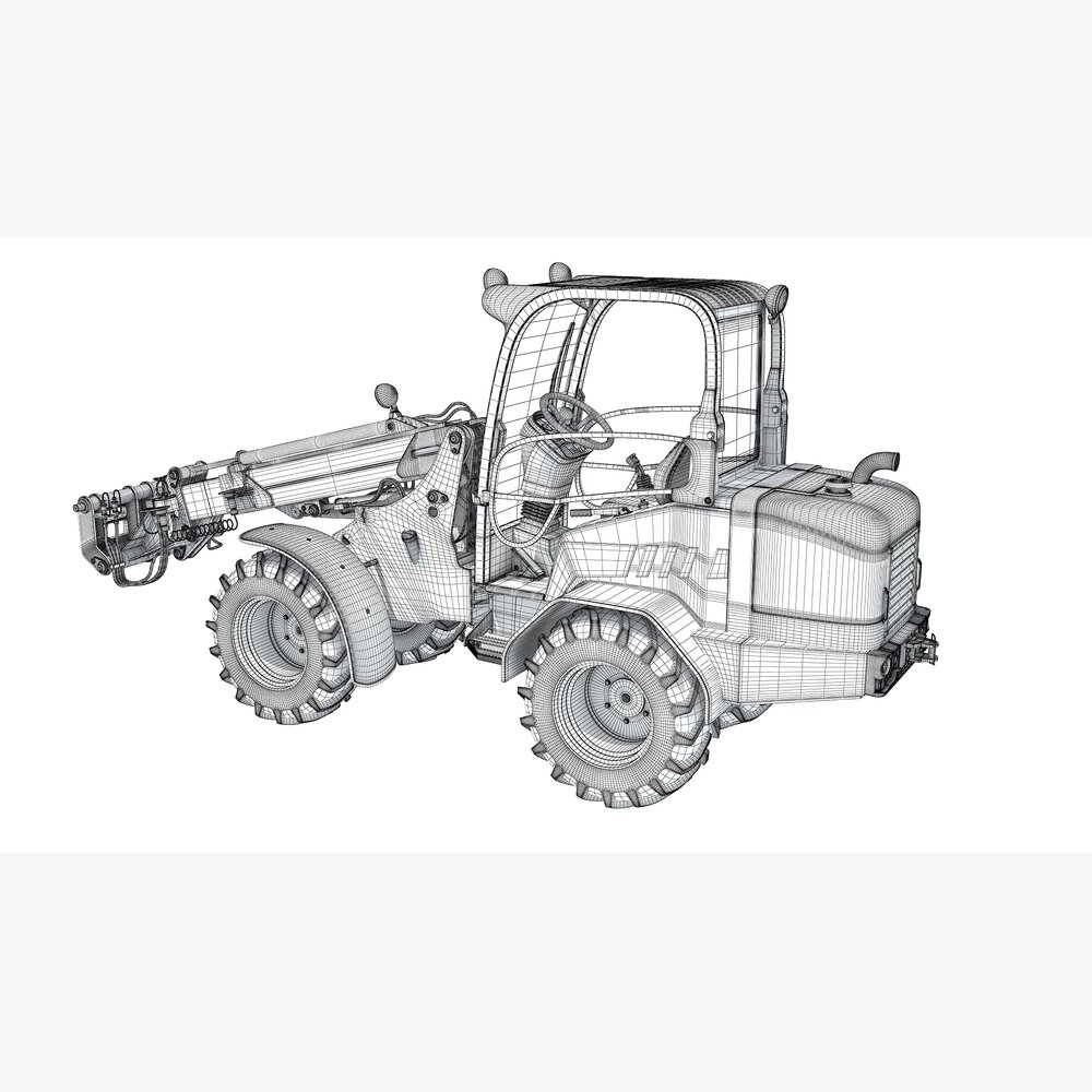 Wheel Loader 3D model - Download Tractor on 3DModels.org