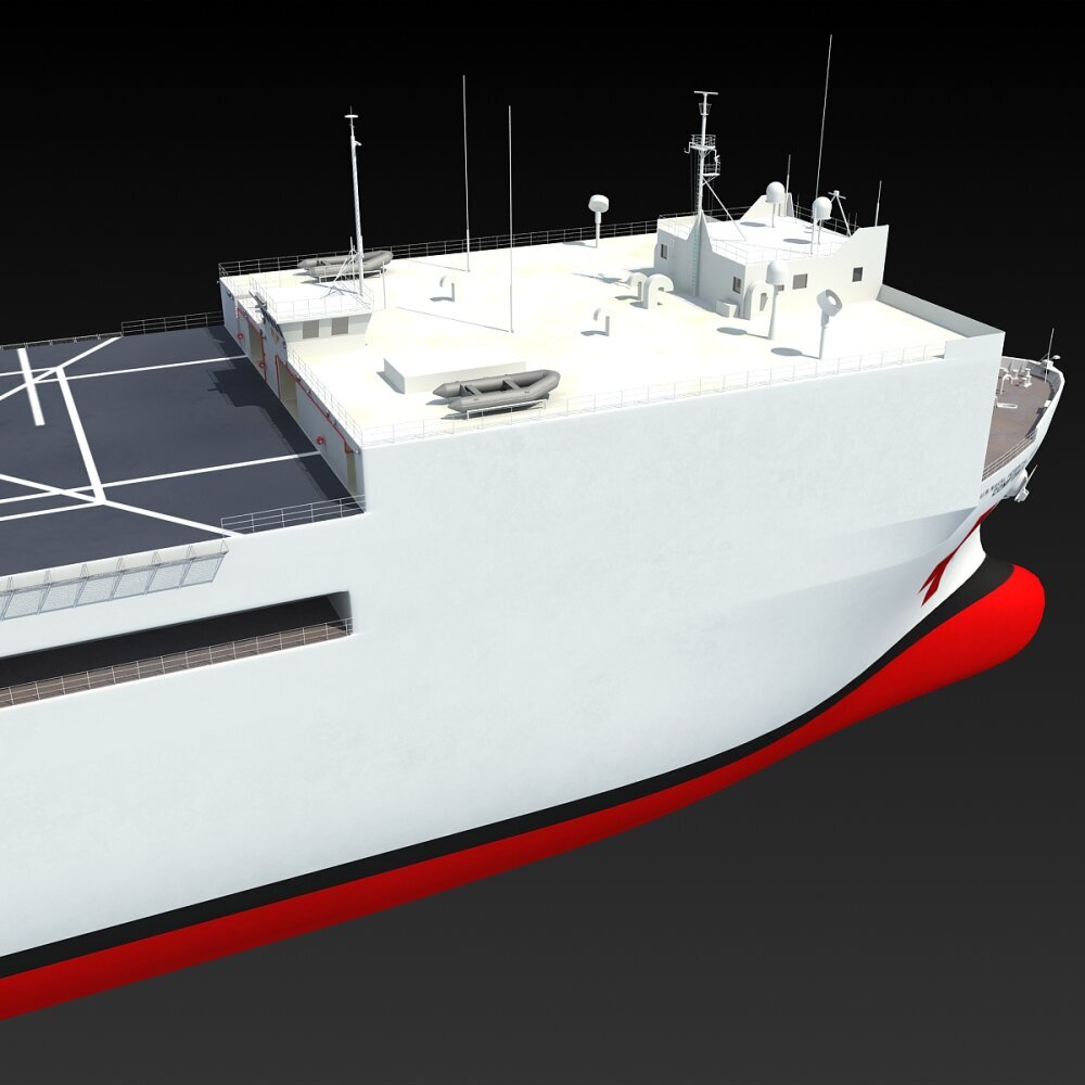 Hospital Ship Usns Comfort Hospital Ship T-ah-20 3D model - Download ...