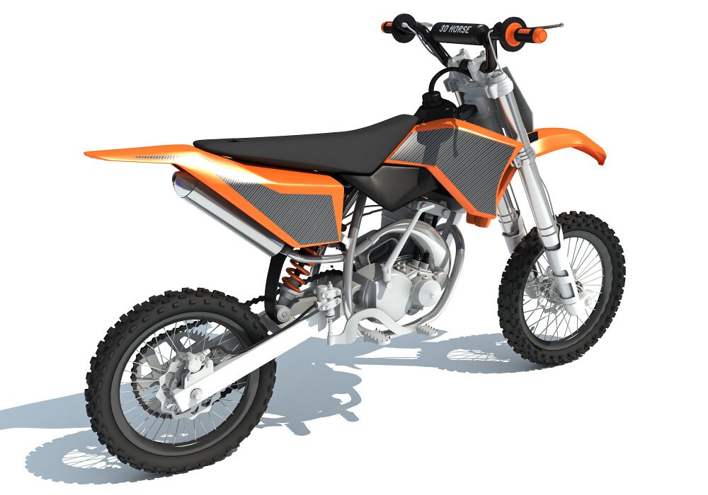 Motocross Bike 3D model - Download Motorcycle on 3DModels.org