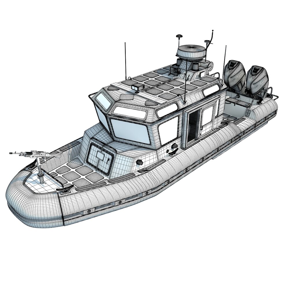 Barco de Clase Defender de Guardacostas Modelo 3D - Descargar Buque de ...