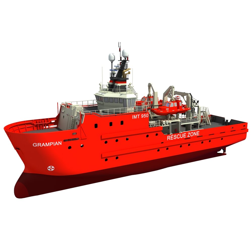 Grampian Defiance Emergency Response and Rescue Ship 3D model ...