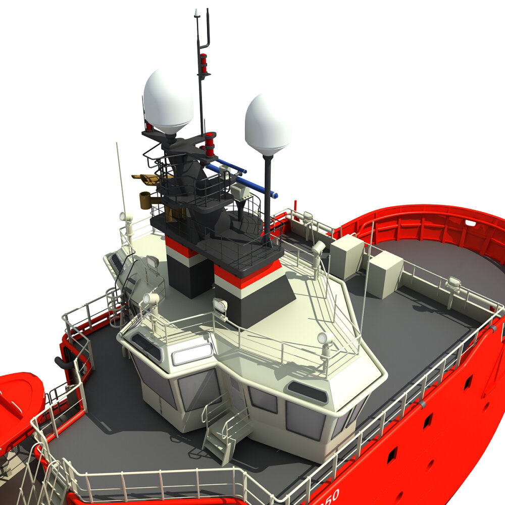 Grampian Defiance Emergency Response and Rescue Ship 3D model ...
