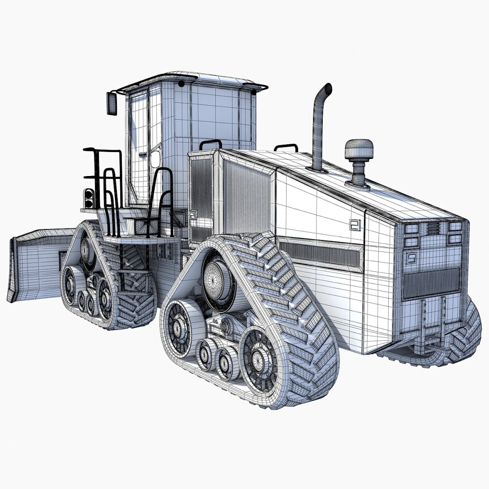 High Speed Dozer 3D model - Download Tractor on 3DModels.org