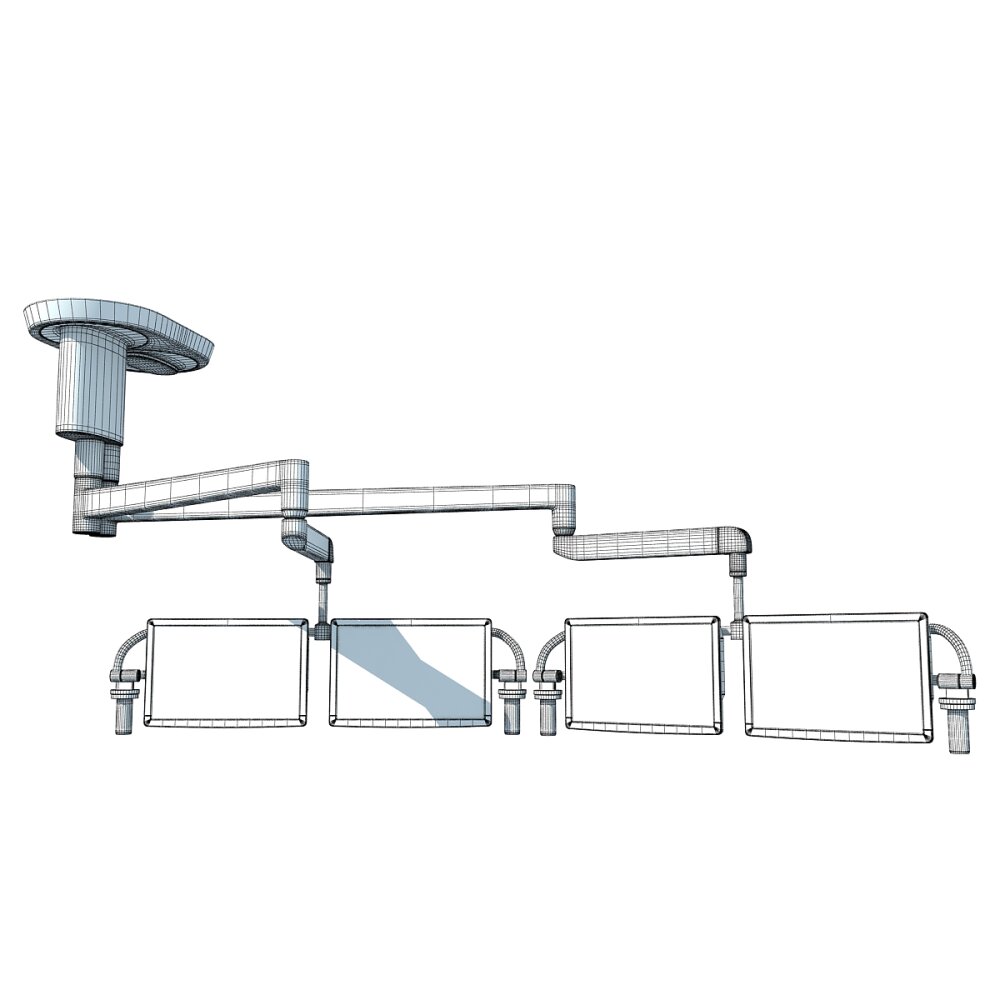 Medical Monitoring Station 3D model - Download Medical Equipment on ...