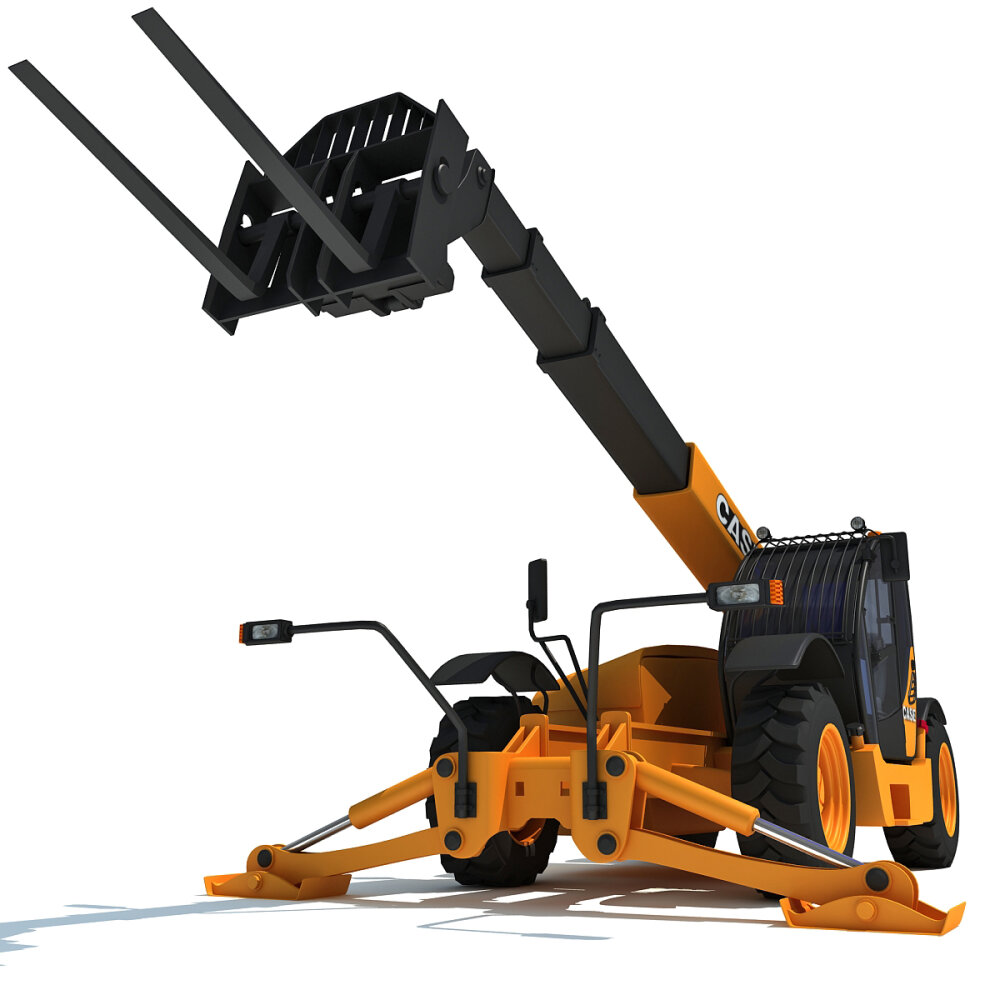 Case Telescopic Handler 3D model - Download Tractor on 3DModels.org