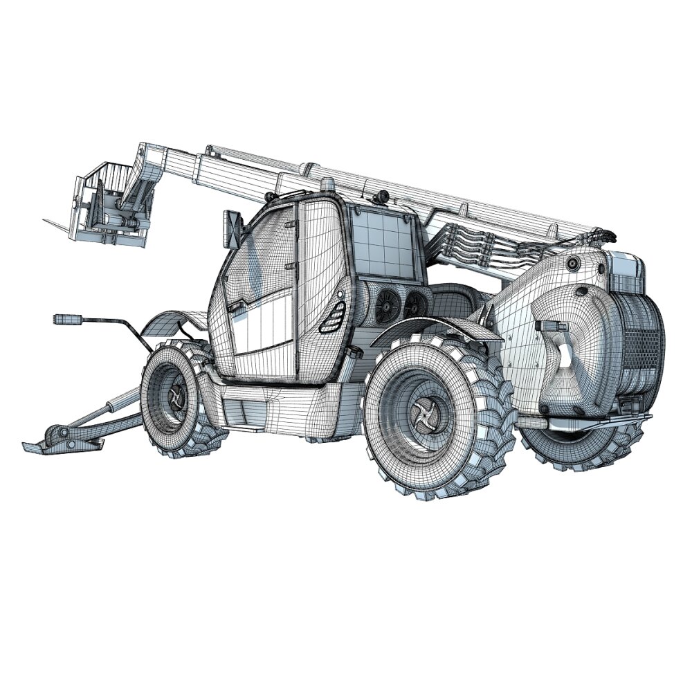 Case Telescopic Handler 3D model - Download Tractor on 3DModels.org