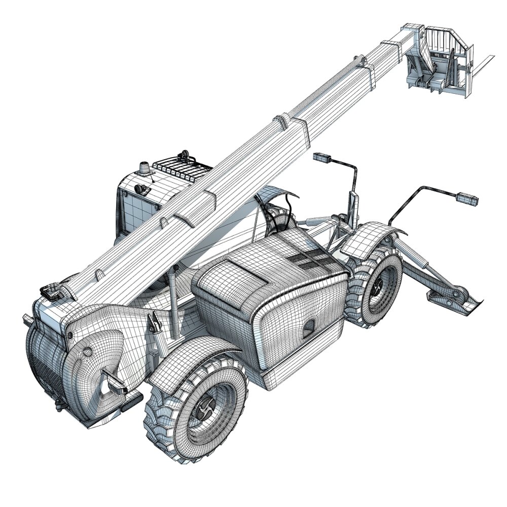 Case Telescopic Handler 3D model - Download Tractor on 3DModels.org